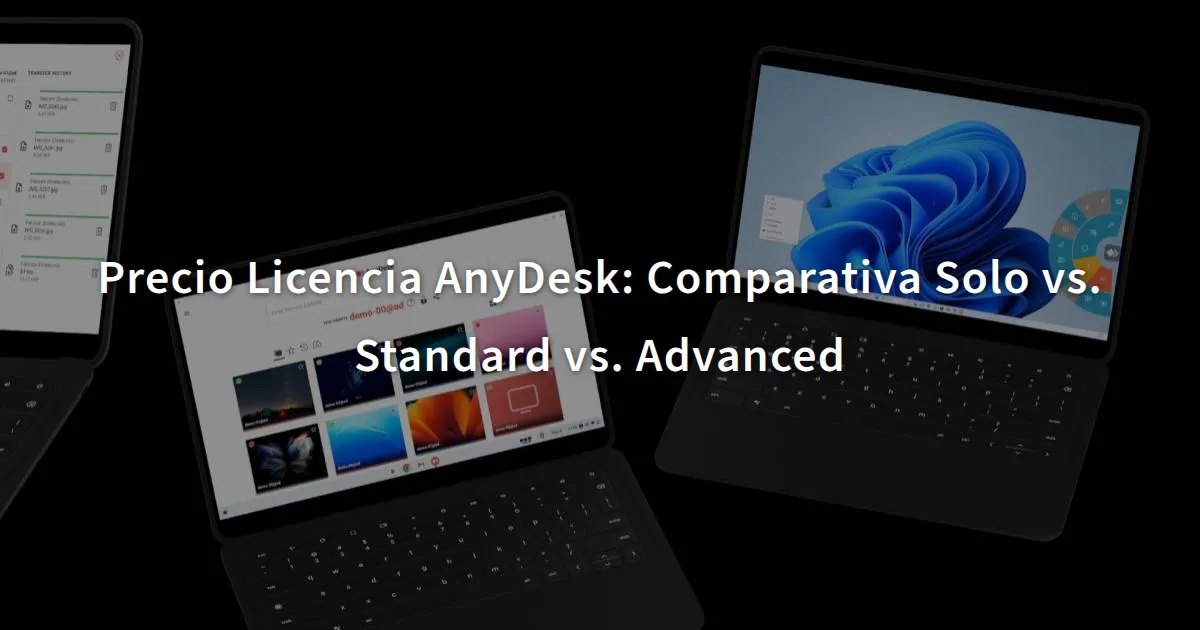 Precio Licencia AnyDesk: Comparativa Solo vs. Standard vs. Advanced